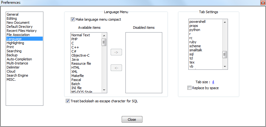 Tab vs Space for .rs (Rust) | Notepad++ Community