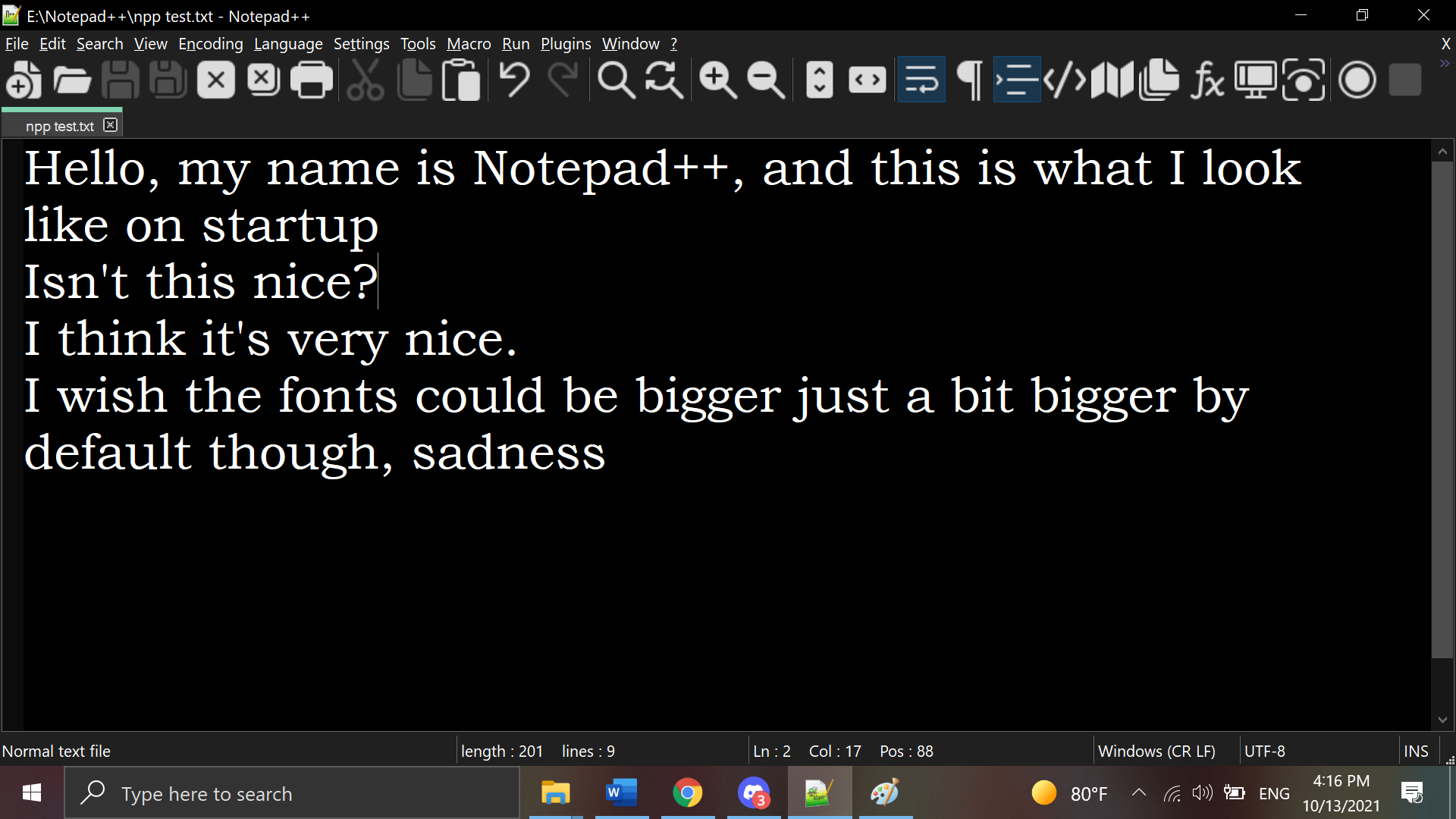 How To Set A Larger Than 28 Default Font Size OR Set A Default Zoom 
