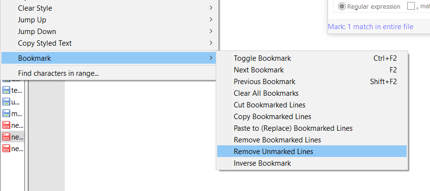 Need Help With Remove Unmarked Lines Option Notepad Community