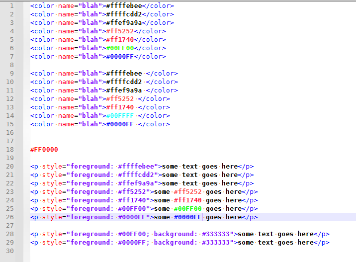 Preview Value Color RGB HEX HSL Notepad Community