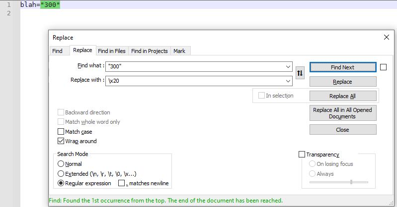 Find Replace Notepad Community