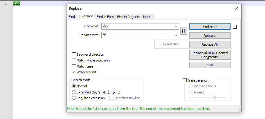 Notepad Form Feed Character Notepad Community