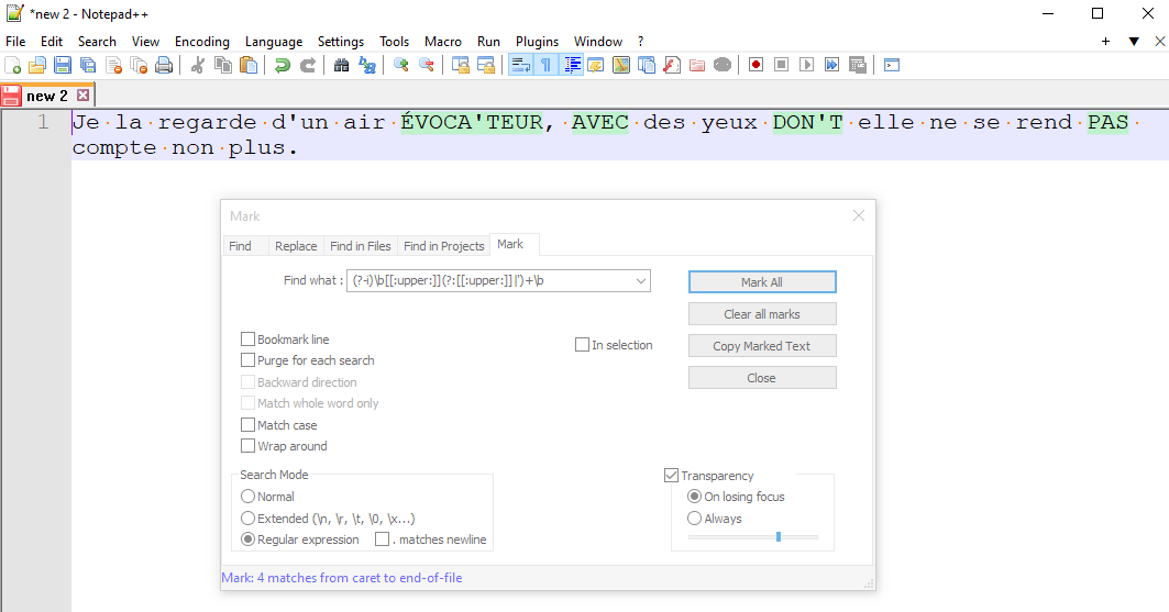 Notepad Regex Find All Lines With Uppercase Names Words Or Tokens Hot