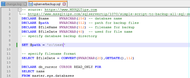 T Sql Highlighting Problem Backslash Is Not An Escape Character Here Notepad Community